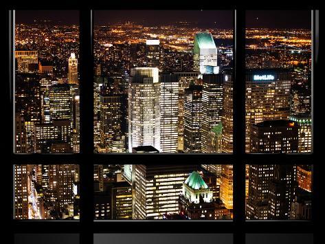 Window View City Night