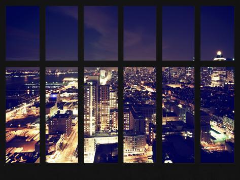 Window View City Night