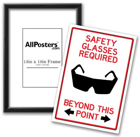 Safety Glasses Poster