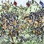 100 Years War: Archers and Knights at the Battle of Crecy, France in ...