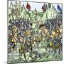 100 Years War: Archers and Knights at the Battle of Crecy, France in ...