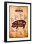 'Poster with Detailed Diagram Cutting Pork' Posters - 111chemodan111 ...