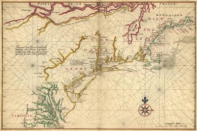 '1639 Maps of British Colonies in North America, with Locations of ...