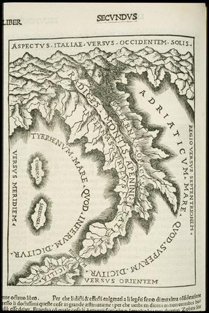 '16Th-Century Map of Italy' Giclee Print | AllPosters.com