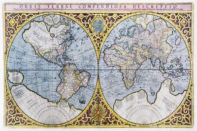 '16th Century World Map' Photographic Print - Georgette Douwma ...