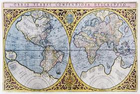 '16th Century World Map' Photographic Print - Georgette Douwma ...