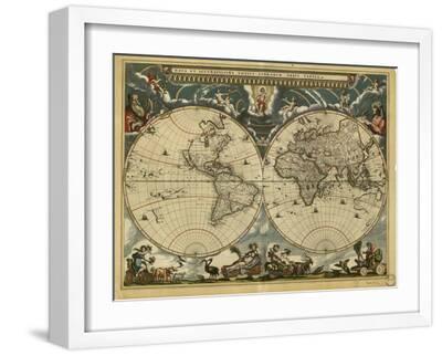 '17th Century World Map' Photographic Print - Library of Congress ...