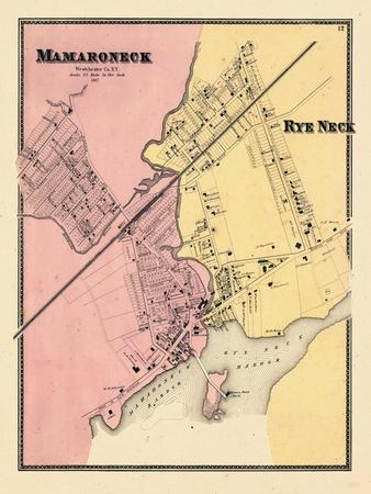 '1867, Mamaroneck, Rye Neck, New York, United States' Giclee Print ...