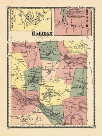 '1869, Halifax, Halifax Town West, Halifax Center, Vermont, United ...