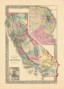Maps of California Posters, Prints, Paintings & Wall Art | AllPosters.com