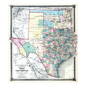 Maps of Texas Posters, Prints, Paintings & Wall Art | AllPosters.com