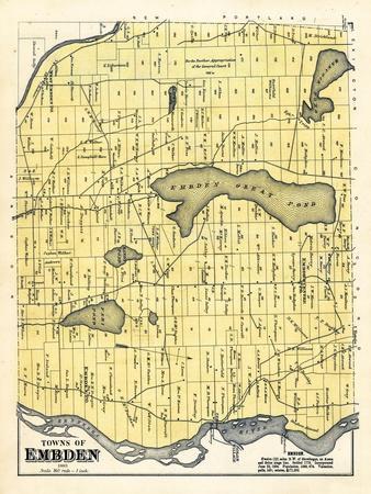 '1883, Embden Town, Maine, United States' Giclee Print | AllPosters.com