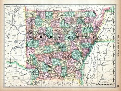 '1890, United States, Arkansas, North America, Arkansas' Giclee Print ...