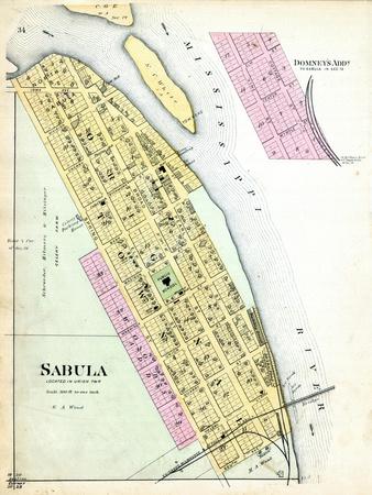 '1893, Sabula, Iowa, United States' Giclee Print | AllPosters.com