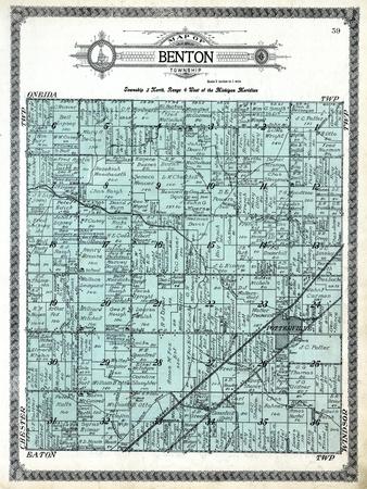 '1913, Benton Township, Potterville, Michigan, United States' Giclee ...