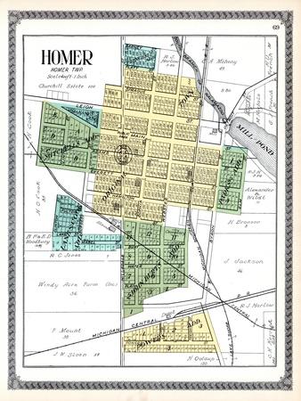 '1916, Homer, Michigan, United States' Giclee Print | AllPosters.com