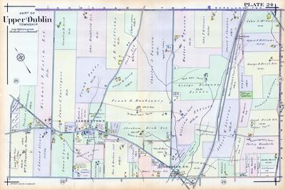 '1916, Upper Dublin Township, Jarrettown, Dresher, Horsham Sta ...