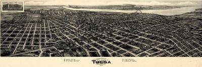 '1918, Tulsa Bird's Eye View, Oklahoma, United States' Giclee Print ...
