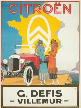 '1920s France Citroen Poster' Giclee Print | AllPosters.com
