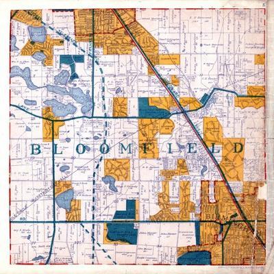 '1925, Bloomfield Township, Birmingham, Michigan, United States' Giclee ...