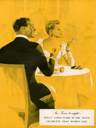 '1930s UK Will's Gold Flake Magazine Advert' Giclee Print | AllPosters.com