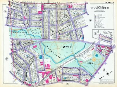 '1932, Watsessing Park, Bloomfield, New Jersey, United States' Giclee ...