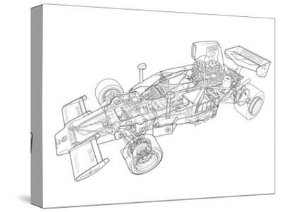 '1974 Lola T332 - F5000 Andretti' Stretched Canvas Print - Roy Scorer ...