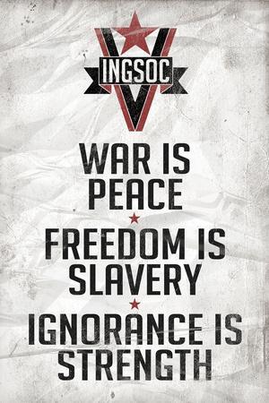 War Is Peace Freedom Is Slavery Ignorance Is Strength Wallpaper