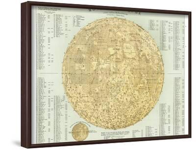 '19th Century Map of the Moon' Photographic Print - Detlev Van ...