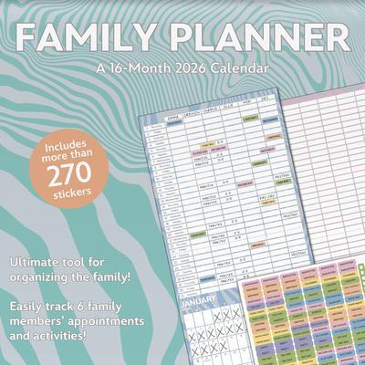 '2026 Family Planner Wall Calendar' Sticker Calendar | AllPosters.com