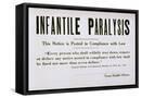 '20th Century Quarantine Sign for the Contagious Disease Infantile ...