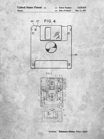 '3 1/2 Inch Floppy Disk Patent' Prints - Cole Borders | AllPosters.com