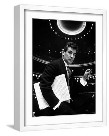 '36 Year Old Composer Leonard Bernstein, Holding Musical Score with ...