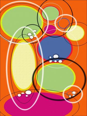 '4 of 6 Abstract Art Retro Funk' Posters - Ricki Mountain | AllPosters.com