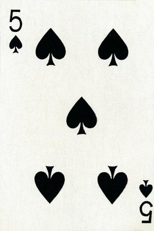 '5 of Spades from a deck of Goodall & Son Ltd. playing cards, c1940 ...