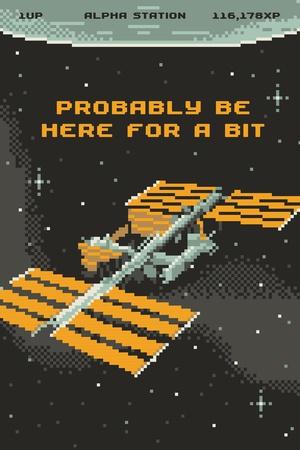 '8-Bit Space Collection - International Space Station, Probably Be Here ...