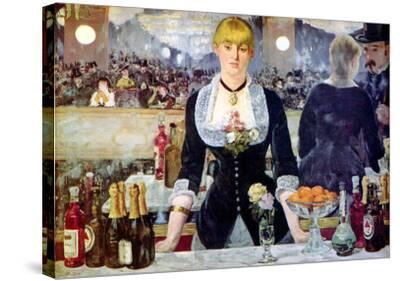 'A Bar at the Folies-Bergere' Stretched Canvas Print - Edouard Manet ...