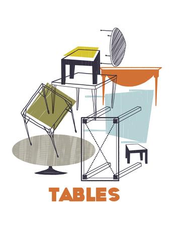 'A Collection of Tables' Giclee Print - Laure Girardin-Vissian ...
