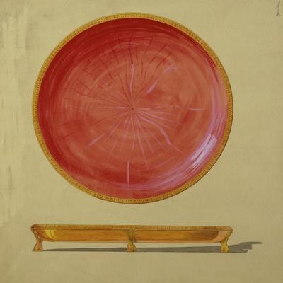 'A Design for a Gold-Mounted Circular Guilloche Enamel Dish' Giclee ...