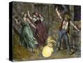 A Family of Peasants Taking Fear at the Sight of the Ball Lightning ...