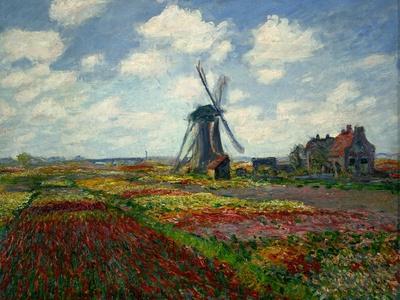 'A Field of Tulips in Holland, 1886' Giclee Print - Claude Monet ...