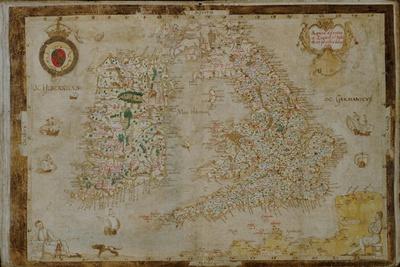 'A General Description of England and Ireland, 1564' Giclee Print ...