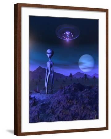 'A Grey Alien Located on its Homeworld of Zeta Reticuli' Posters ...