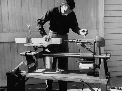 'A Man Using the New "Shopsmith" a Multi-Purpose Power Tool ...