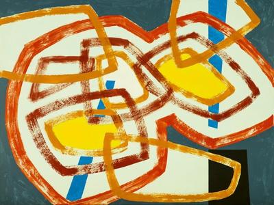 'A Painting with Abstract Overlapping Shapes' Prints | AllPosters.com