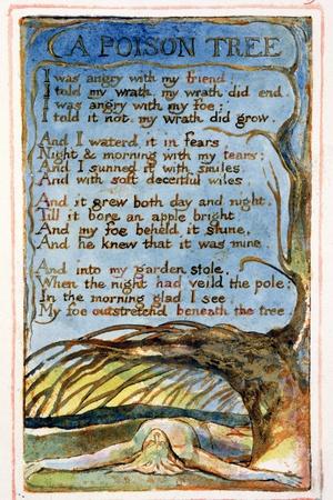 'A Poison Tree: Plate 49 from Songs of Innocence and of Experience C ...
