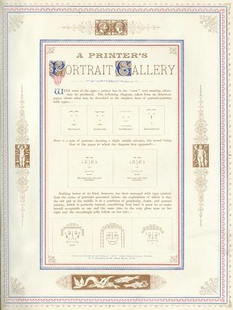 A Printer's Portrait Gallery, 1885 | AllPosters.com