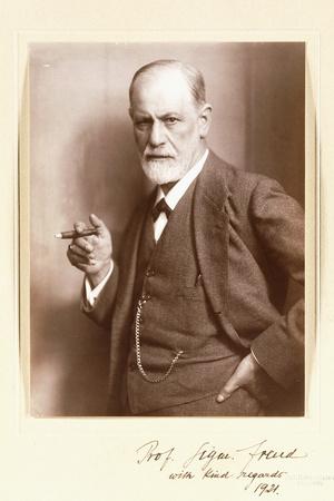 'A Signed Photograph of Sigmund Freud, C.1921' Photographic Print - Max ...