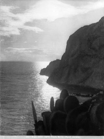 'A Steep Promontory that Juts into the Sea of Capri at Sunset.' Giclee ...