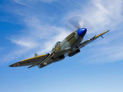 'A Supermarine Spitfire MK-18 in Flight' Photographic Print - Stocktrek ...